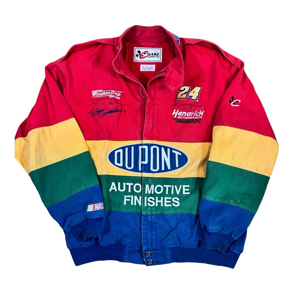 Vintage Du Pont Jeff Gordon Nascar Racing Jacket - L … - Gem